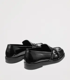 JIMMY CHOO Kalia Leather Loafers