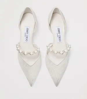 JIMMY CHOO Aurelie 65 Lace Pumps - Neutral