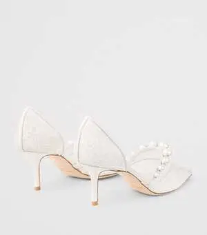 JIMMY CHOO Aurelie 65 Lace Pumps - Neutral