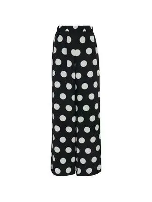 Junya Watanabe Polka-dot Trousers - Black