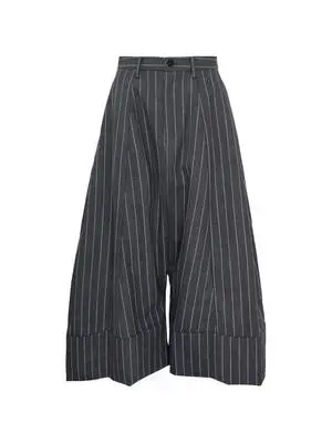 ENFOLD Pinstripe Trousers - Grey