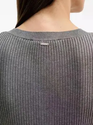 Dkny Button Ribbed Dress