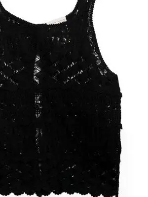SEMICOUTURE Lace Top - Black