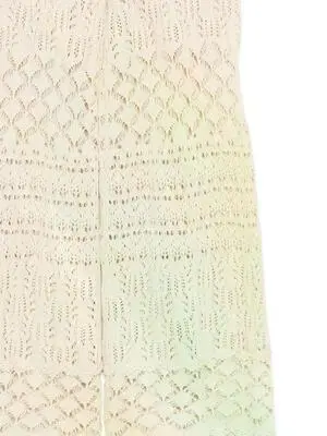 SEMICOUTURE Crochet Knit Trousers - Neutrals