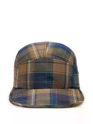 Comme Des Garçons Check-pattern Cap - Brown