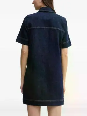 Dkny Mini Shift Denim Dress