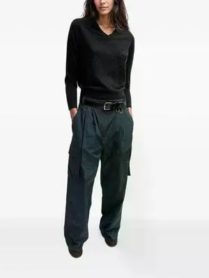 Tibi V-neck Long Sleeve Sweater