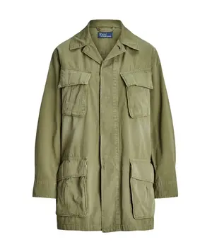 Polo Ralph Lauren Cotton Canvas Utility Jacket - Olive Green