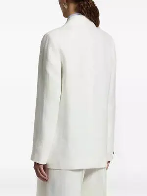 Peserico Linen Gabardine Blazer - White