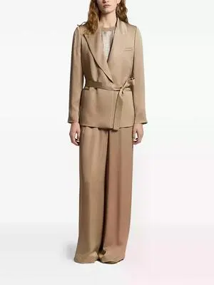 Peserico Satin Belted Blazer