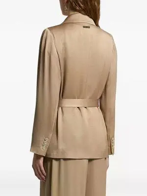 Peserico Satin Belted Blazer