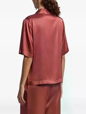 Peserico Buttoned Short-sleeve Shirt - Red