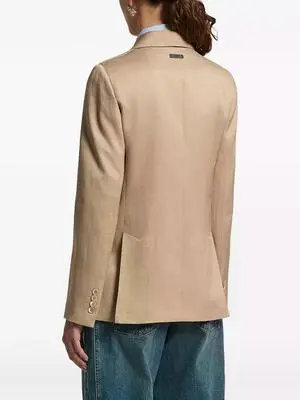 Peserico Twill Double-breasted Blazer - Neutrals