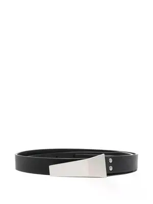 Rick Owens Buckle Calfskin Belt - Black