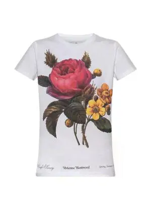 VIVIENNE WESTWOOD Floral-print T-shirt - White