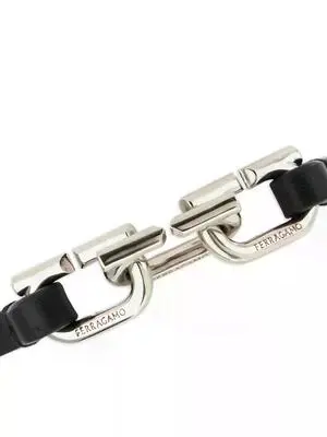 FERRAGAMO Bicolor Gancini Bracelet