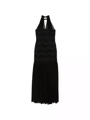 TWINSET Halter Lace Dress - Black