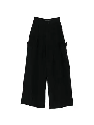 YEHUAFAN Pocket Trousers - Black