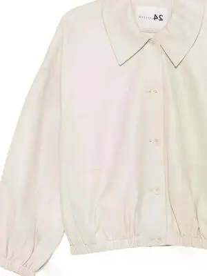 MANZONI 24 Button-fastening Leather Jacket