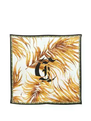 Just Cavalli Logo Print Scarf - White