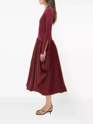 Simkhai Kenlie Panelled Dress - Red