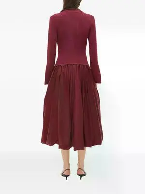 Simkhai Kenlie Panelled Dress - Red
