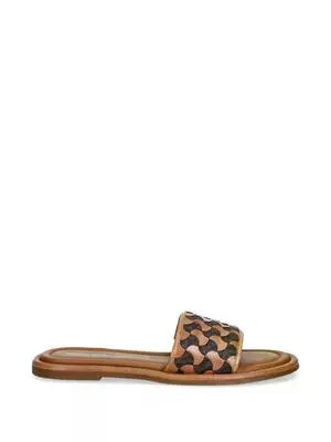 Michael Kors Dana Patterned Flat Sandals - Neutrals