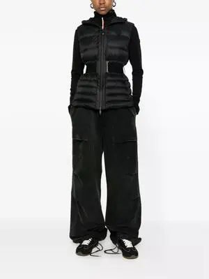 Moncler Panelled Hooded Jacket - Black