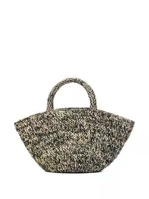 IBELIV Woven Handle Tote Bag - Neutrals