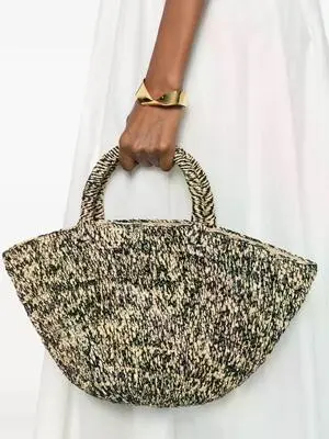 IBELIV Woven Handle Tote Bag - Neutrals
