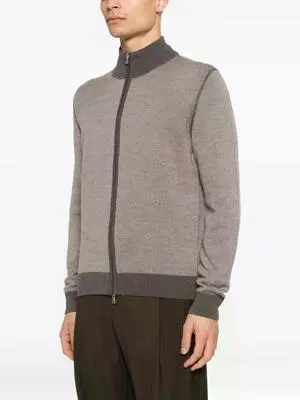 GRAN SASSO Zip-fastening Cardigan - Brown