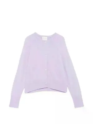 FORTE_FORTE Buttoned Cardigan - Purple
