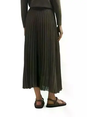Marella Plissé Pleated Midi Skirt