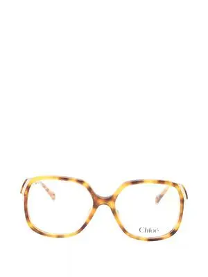 Chloé Geometric-frame Glasses - Brown