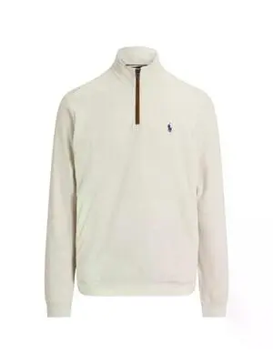 Rlx Ralph Lauren Zipped Mock-neck Sweater - Neutrals