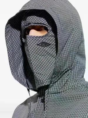 UMBRO Gingham Check Hooded Shirt Jacket