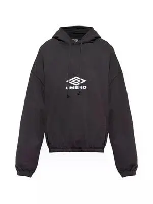 UMBRO Logo-embroidered Hoodie - Black
