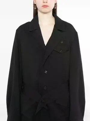 SETCHU Belted Jacket - Blue