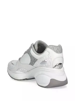 Michael Kors Zuma Logo-pattern Sneakers - White
