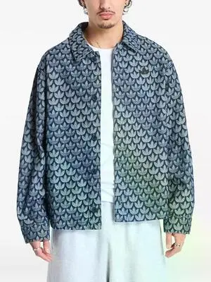 Adidas Monogram Buttoned-up Denim Cotton Shirt