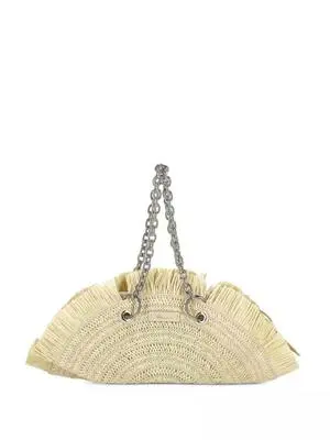 Blumarine Fringed Tote Bag - Neutrals