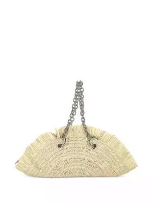 Blumarine Fringed Tote Bag - Neutrals