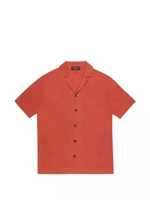 SLOWEAR Zanone Buttoned-up Short-sleeve Cotton Shirt