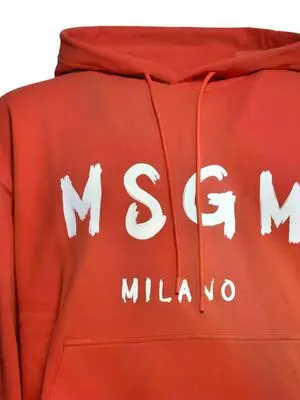 MSGM Logo Hoodie - Red