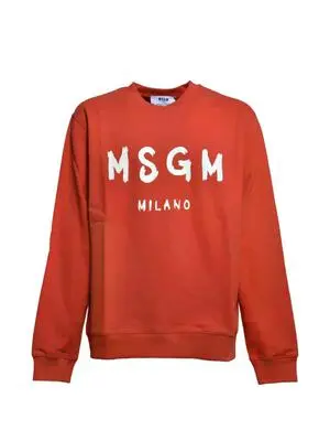 MSGM Crew-neck Sweatshirt - Red