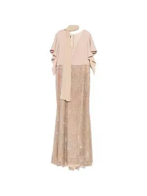 THE COUTURE CLUB Sequinned Scarf Maxi Dress