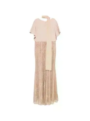 THE COUTURE CLUB Sequinned Scarf Maxi Dress