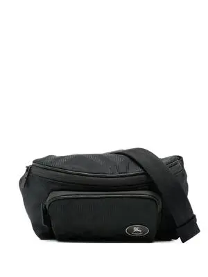 Burberry Patterned Clutch Bag - Black