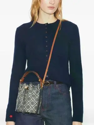 Tory Burch Monogram Mini Bucket Bag