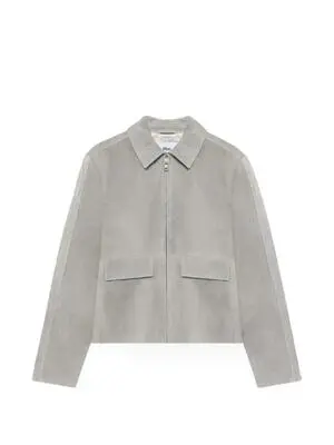 WON HUNDRED Patch-pocket Suede Jacket